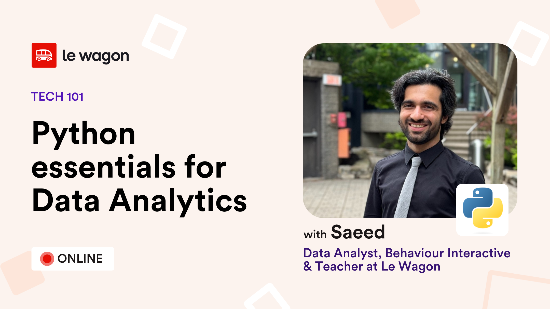 Python essentials for data analytics