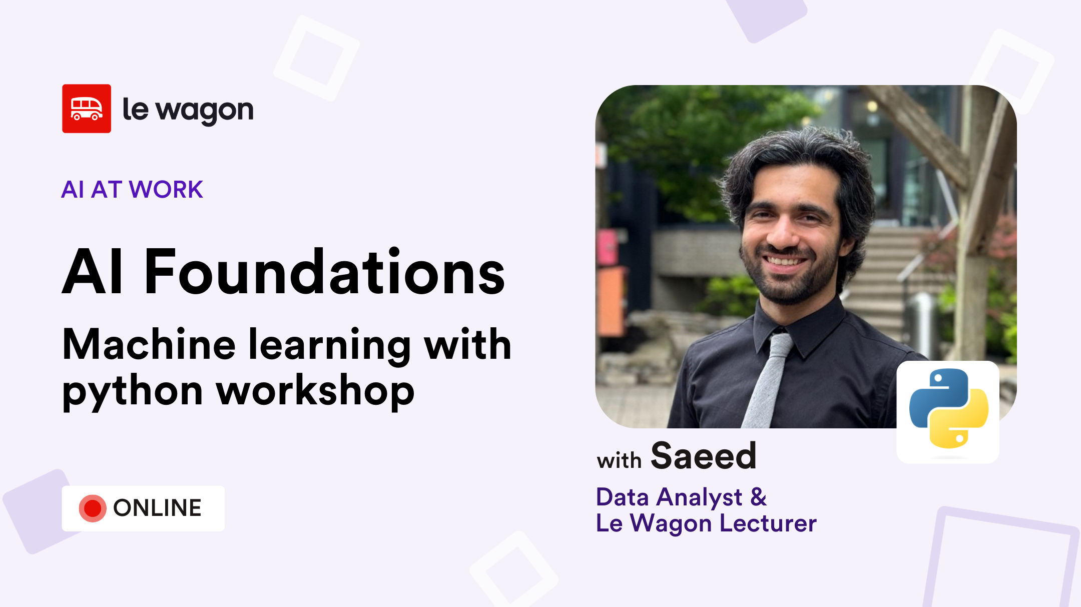 AI Foundations: Machine Learning with Python