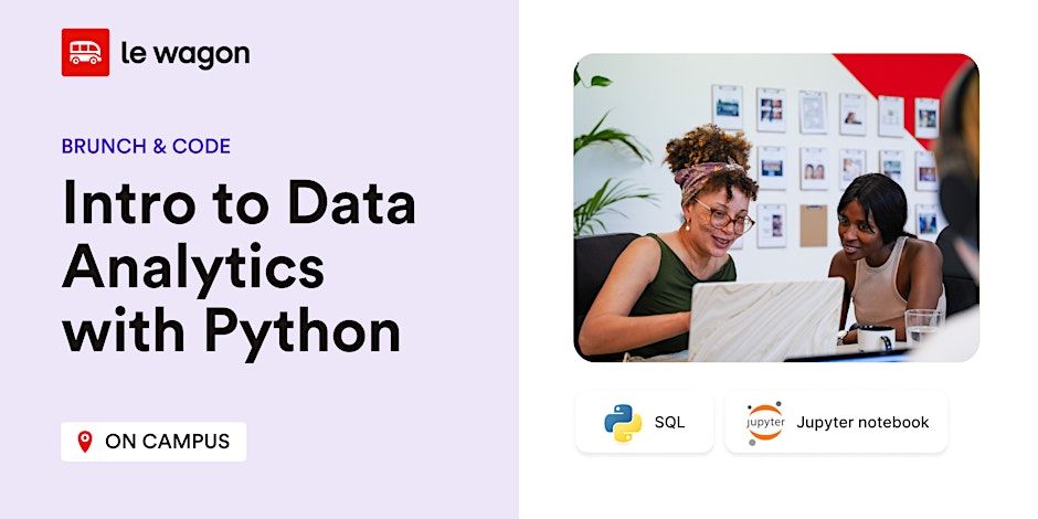 Brunch & Code: Intro to Data Analytics with Python (Summer Edition)