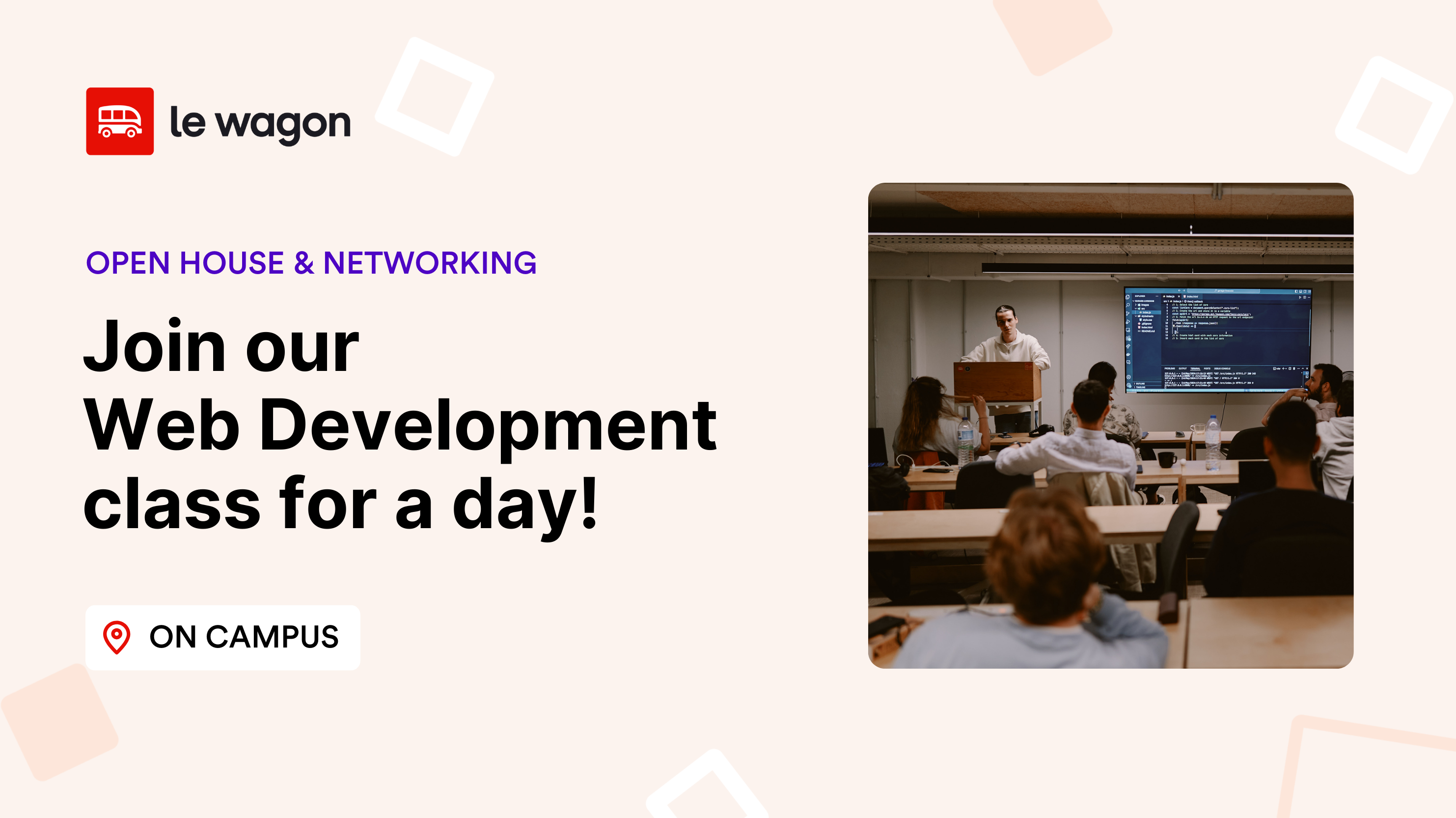 Join our Web Development class for a day!