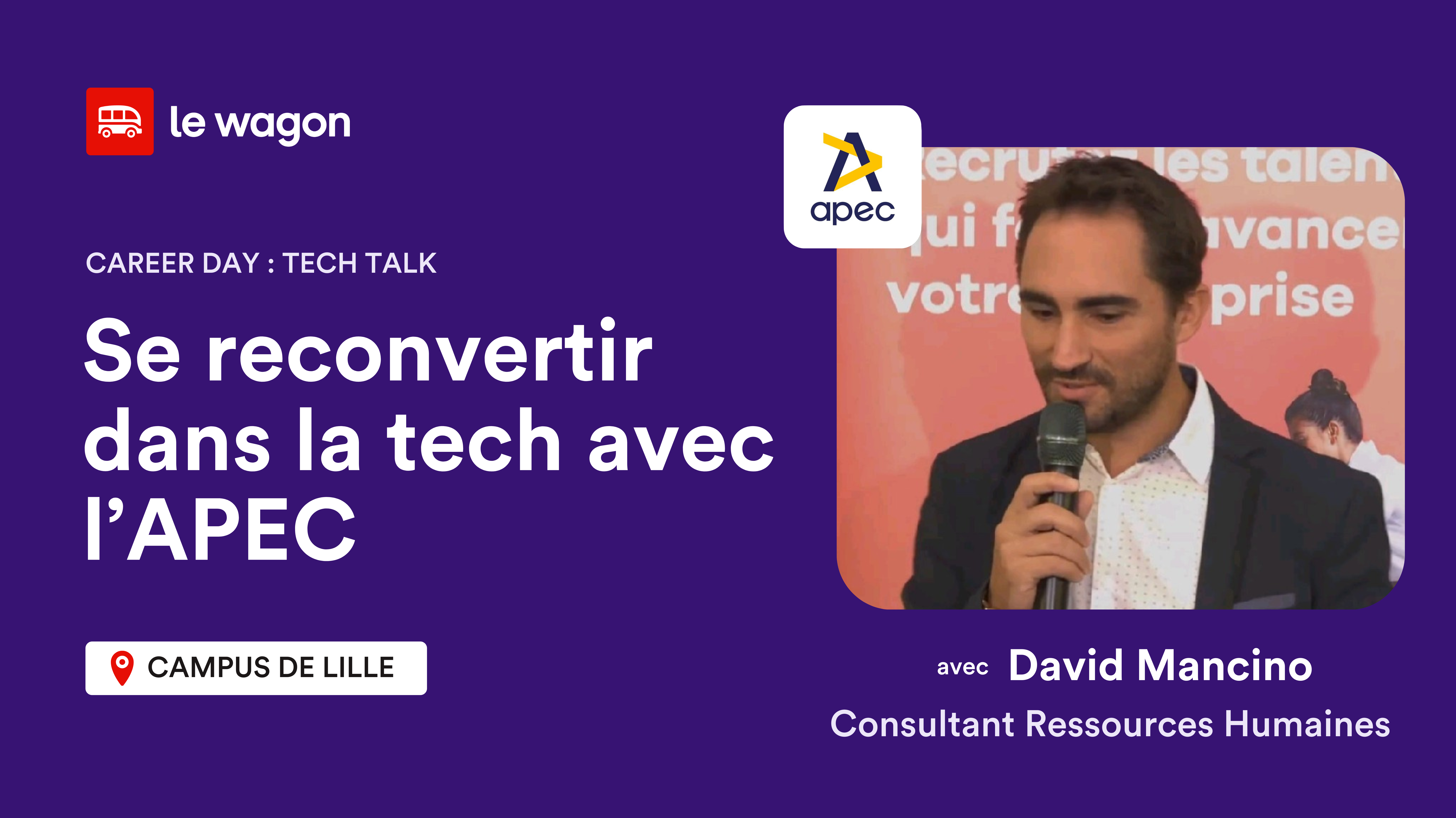 Career Day : Commencer sa reconversion dans la tech avec l'APEC.