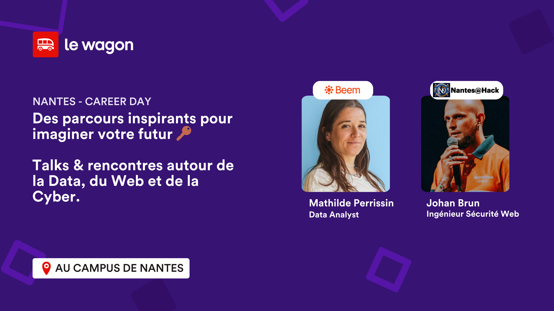 Morning Talks : Inspirez-vous de parcours réels vers les métiers de la Tech & de la Cyber